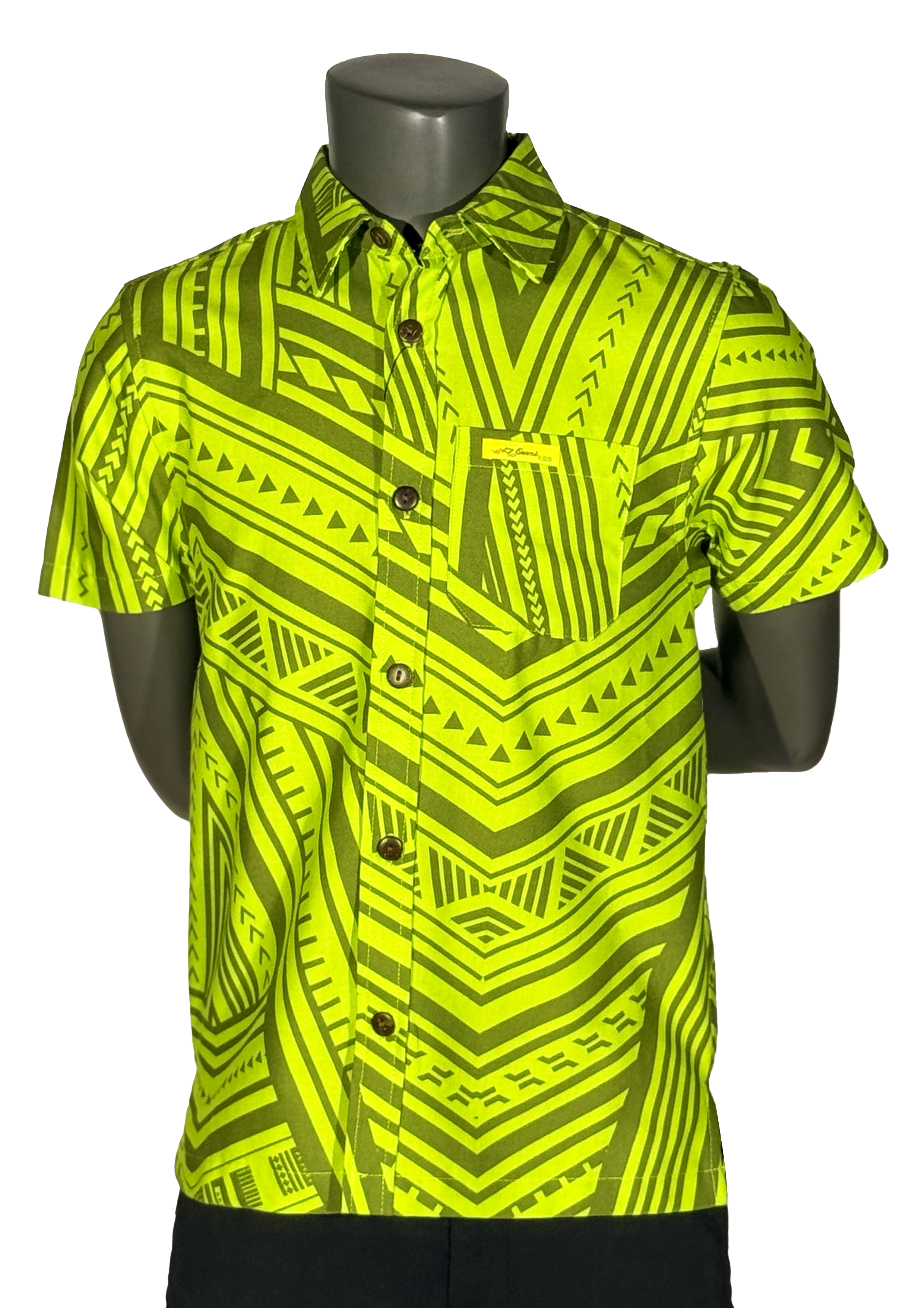Eveni Pacific Boys Classic Elei Shirt - Seaweed Green – Eveni Carruthers