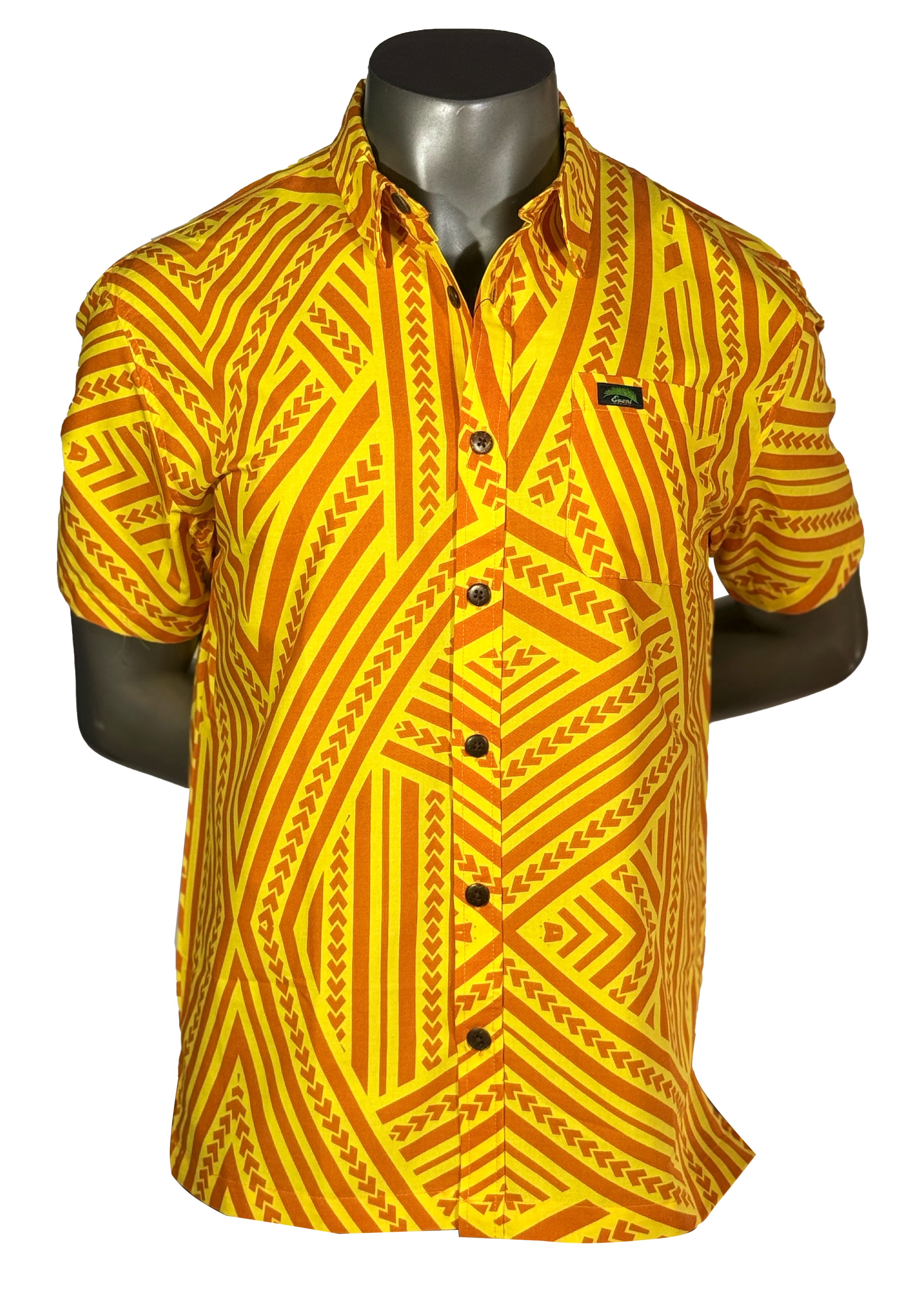 Eveni Pacific Men's Classic Elei Shirt - Yellow Horizon Haze – Eveni ...